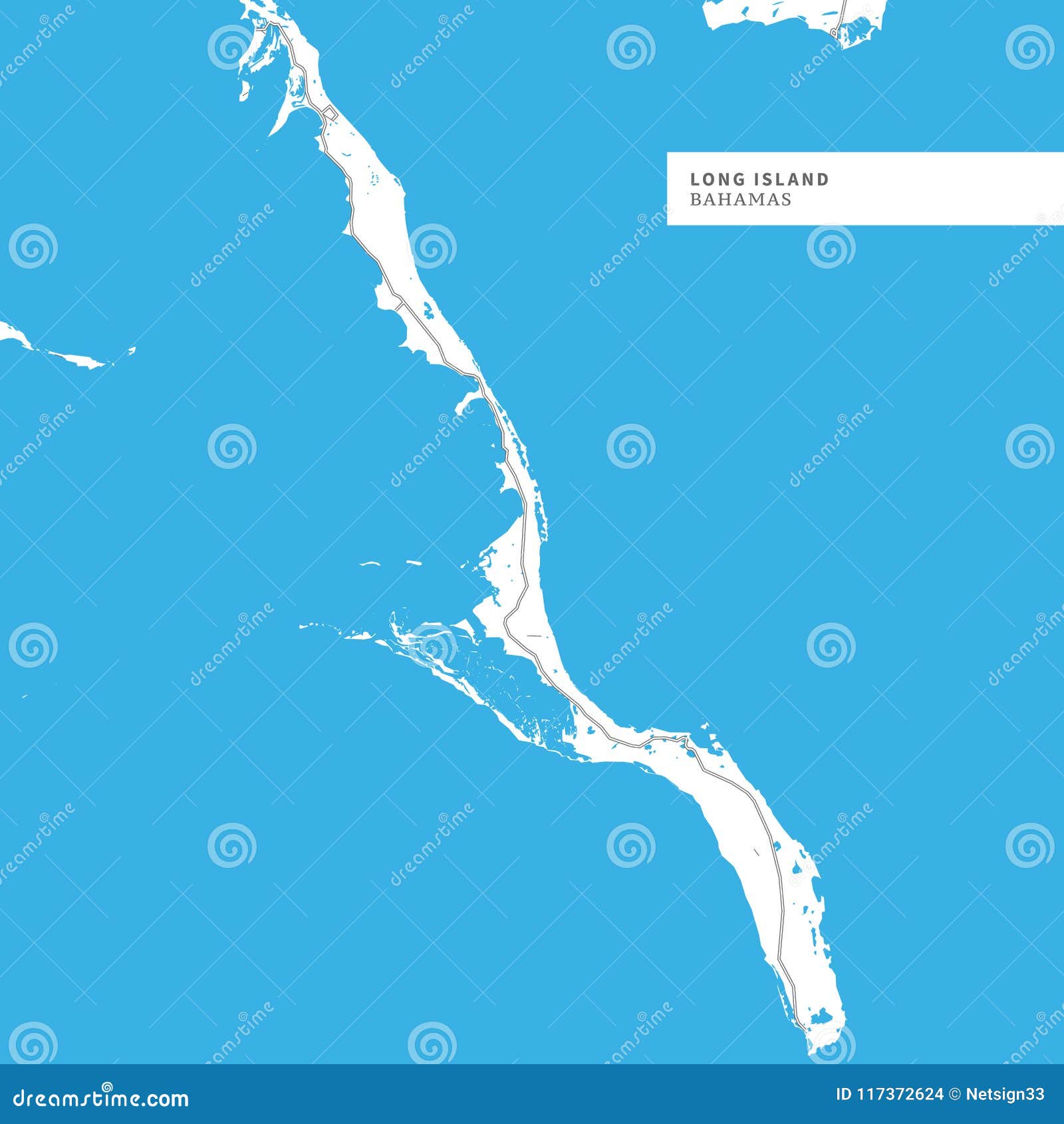 Mapa de Long Island ilustração do vetor. Ilustração de ruas - 117372624