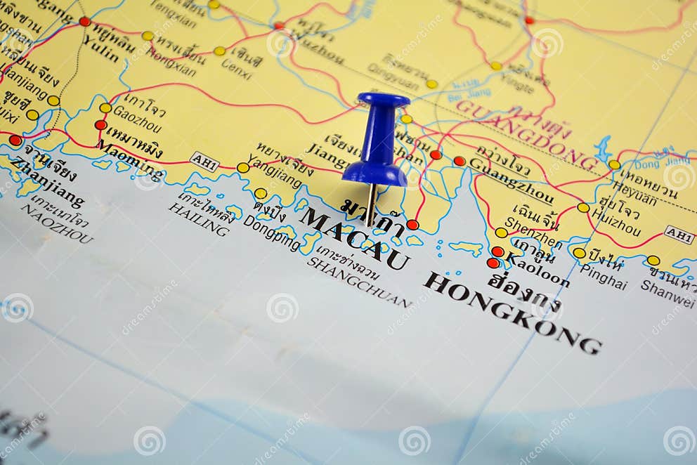 Mapa de Macau imagem de stock. Imagem de kowloon, moderno - 45964661