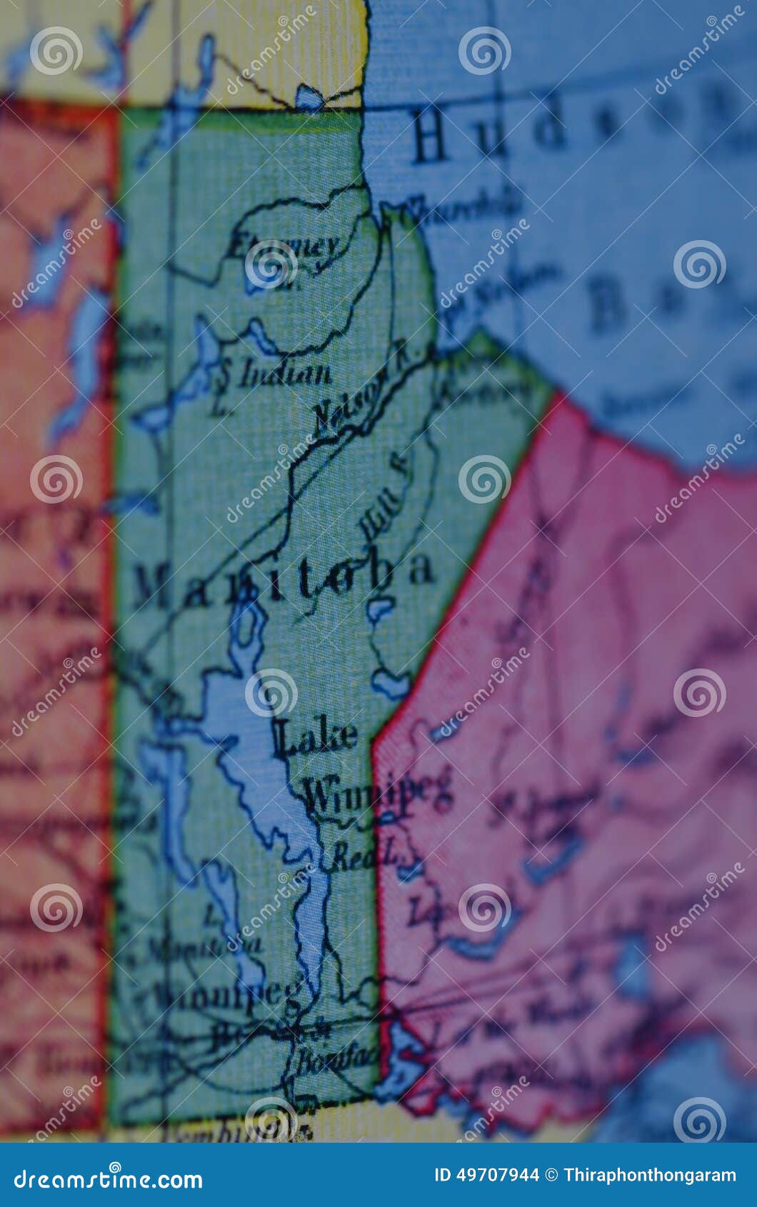 Mapa de Manitoba foto de archivo. Imagen de primer, manitoba - 49707944