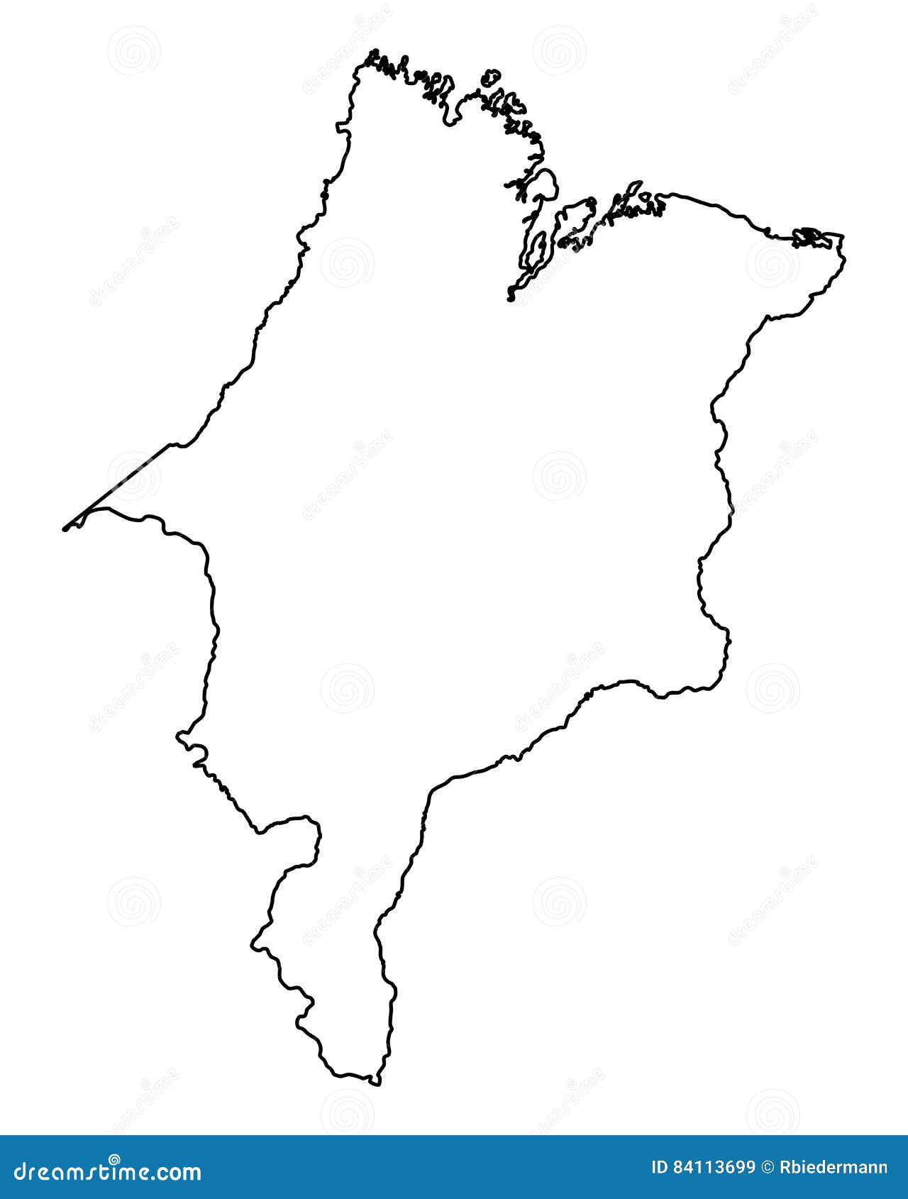 Mapa de Maranhao ilustração do vetor. Ilustração de cartografia - 84113699