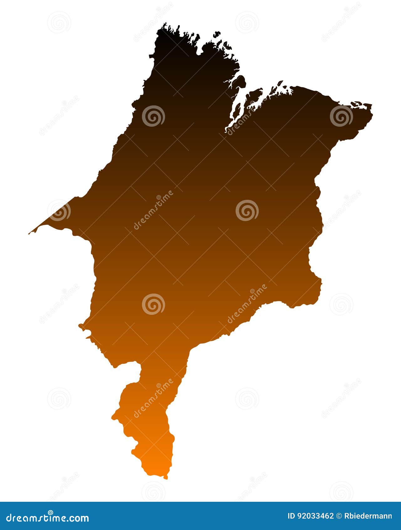 Mapa de Maranhao ilustração do vetor. Ilustração de brasil - 92033462