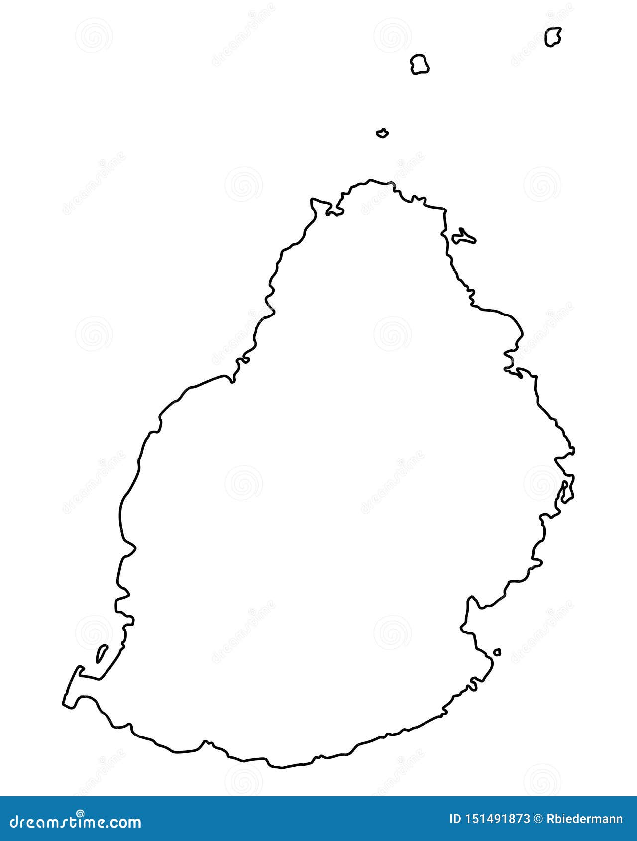 Mapa de Maur?cias ilustração do vetor. Ilustração de cinzento - 151491873