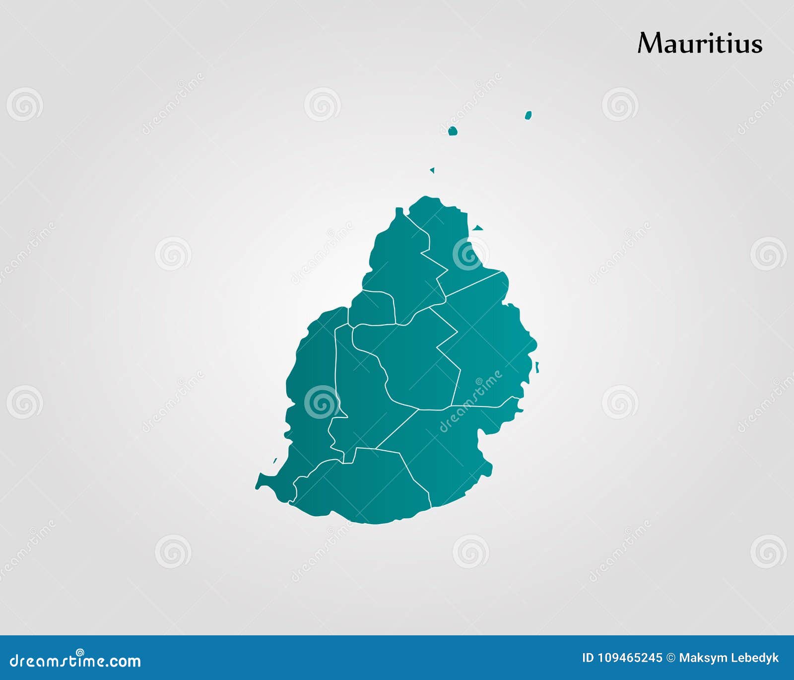 Mapa de Mauricio stock de ilustración. Ilustración de ordenador - 109465245
