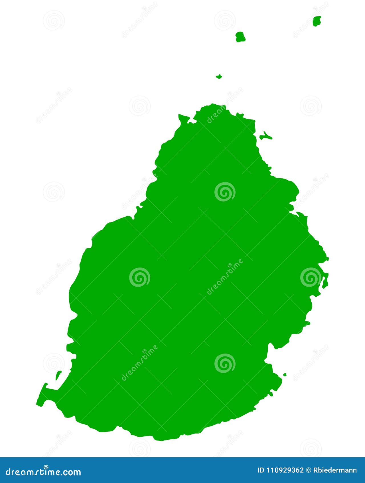Mapa de Mauricio ilustración del vector. Ilustración de isla - 110929362