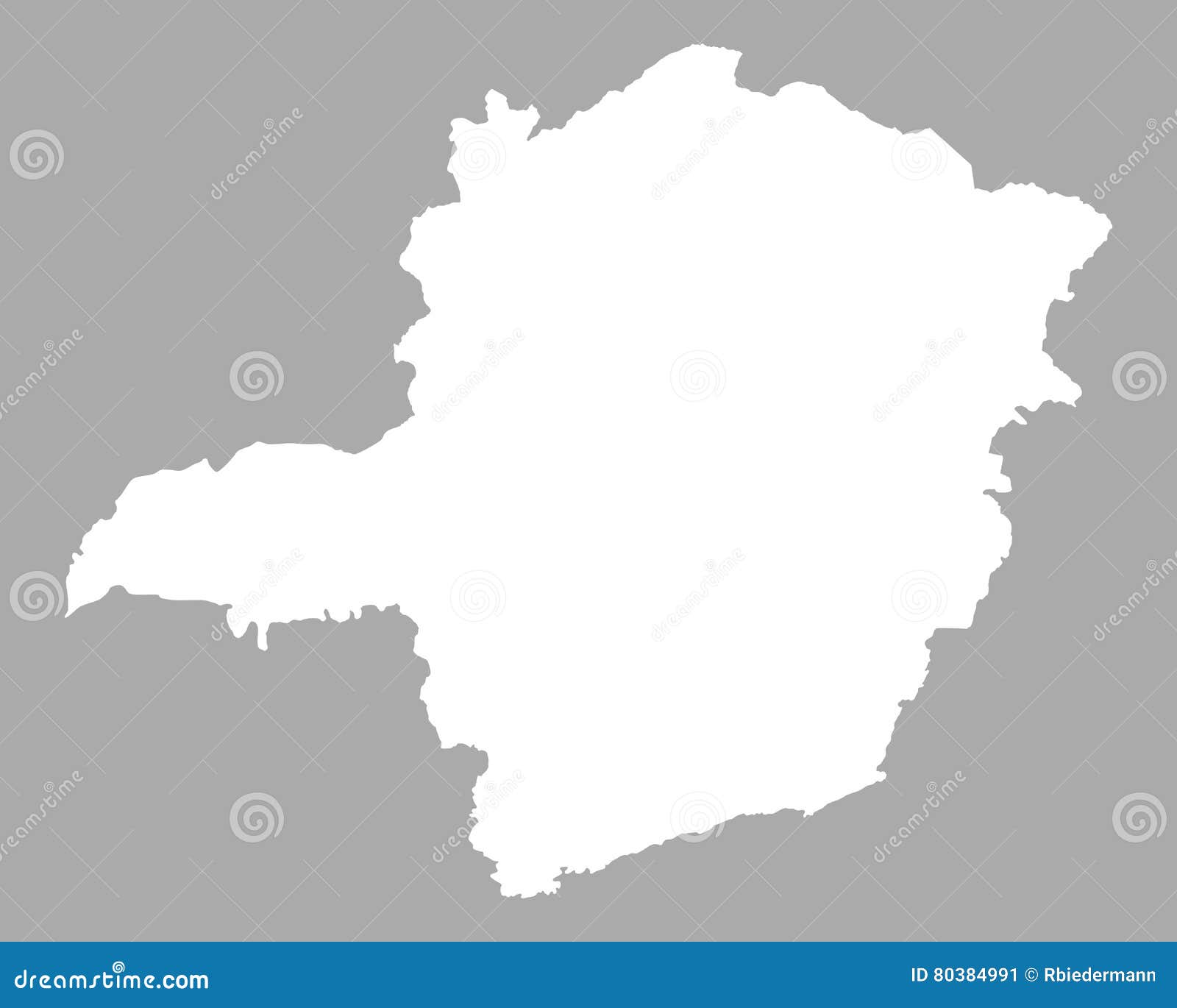 Mapa de Minas Gerais ilustración del vector. Ilustración de gris - 80384991