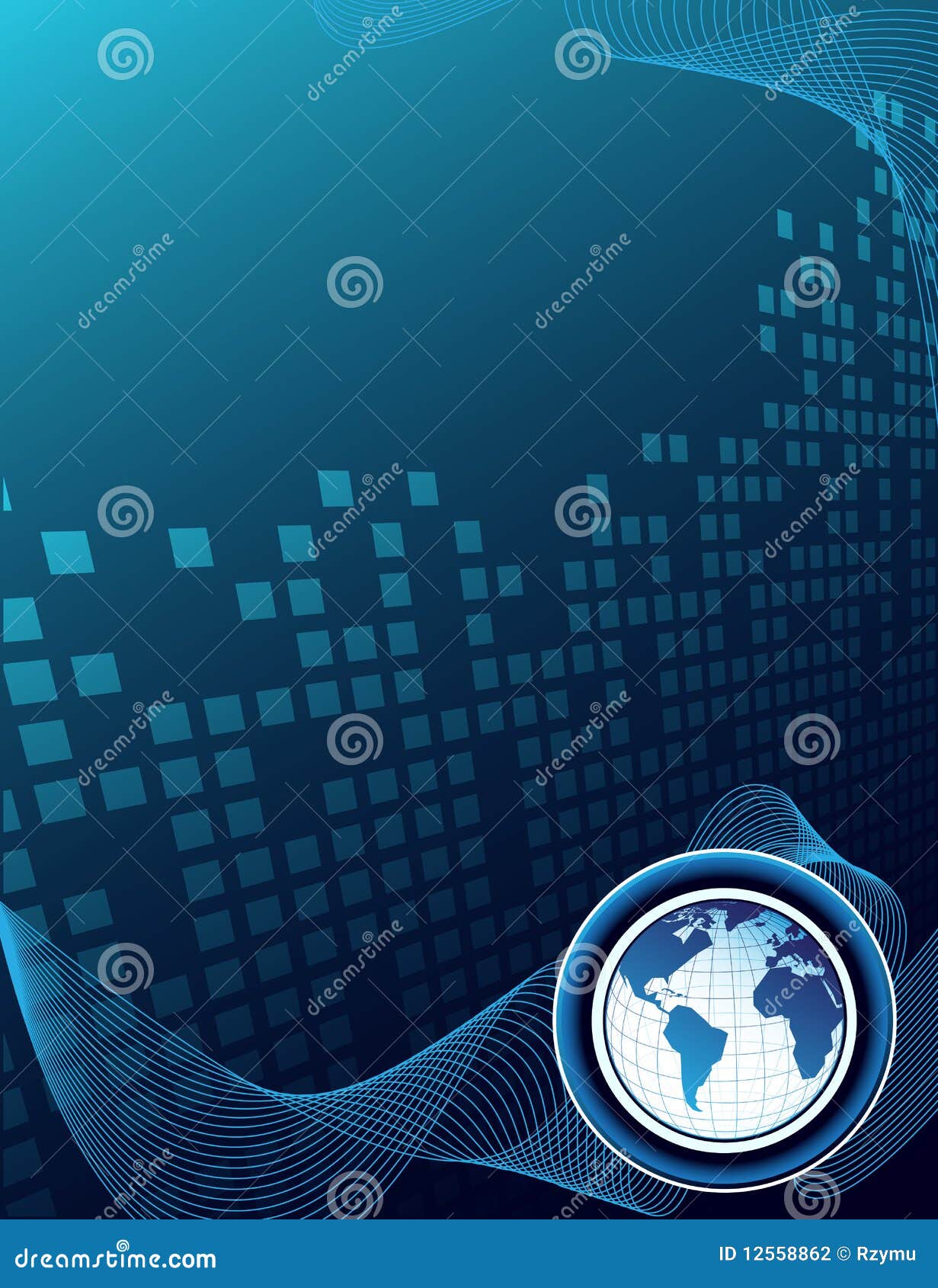 Mapa de mundo ilustração do vetor. Ilustração de rede - 12558862