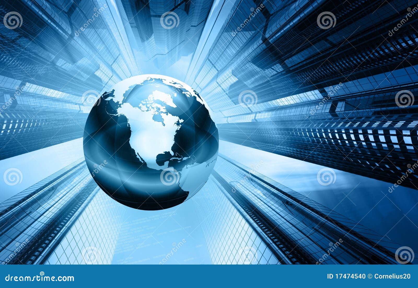 Mapa de mundo azul ilustração stock. Ilustração de tecnologia - 17474540