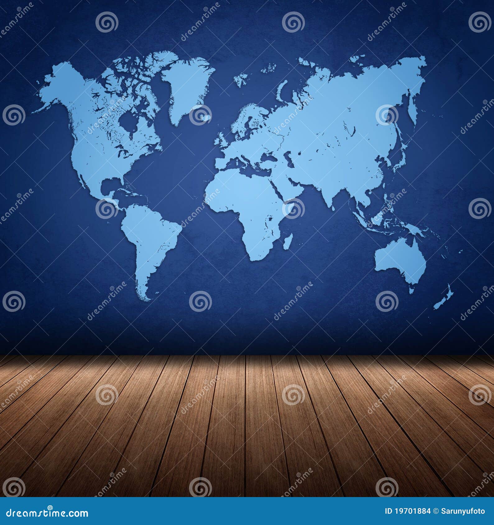 Mapa de mundo azul foto de stock. Imagem de moagem, fundo - 19701884