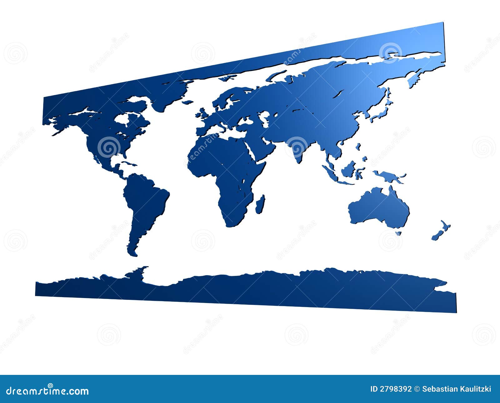 Mapa de mundo azul ilustração stock. Ilustração de conceito - 2798392
