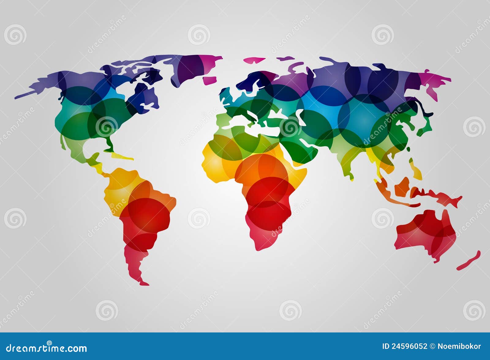 Mapa De Mundo Colorido Abstrato Ilustração Stock - Ilustração de terra ...