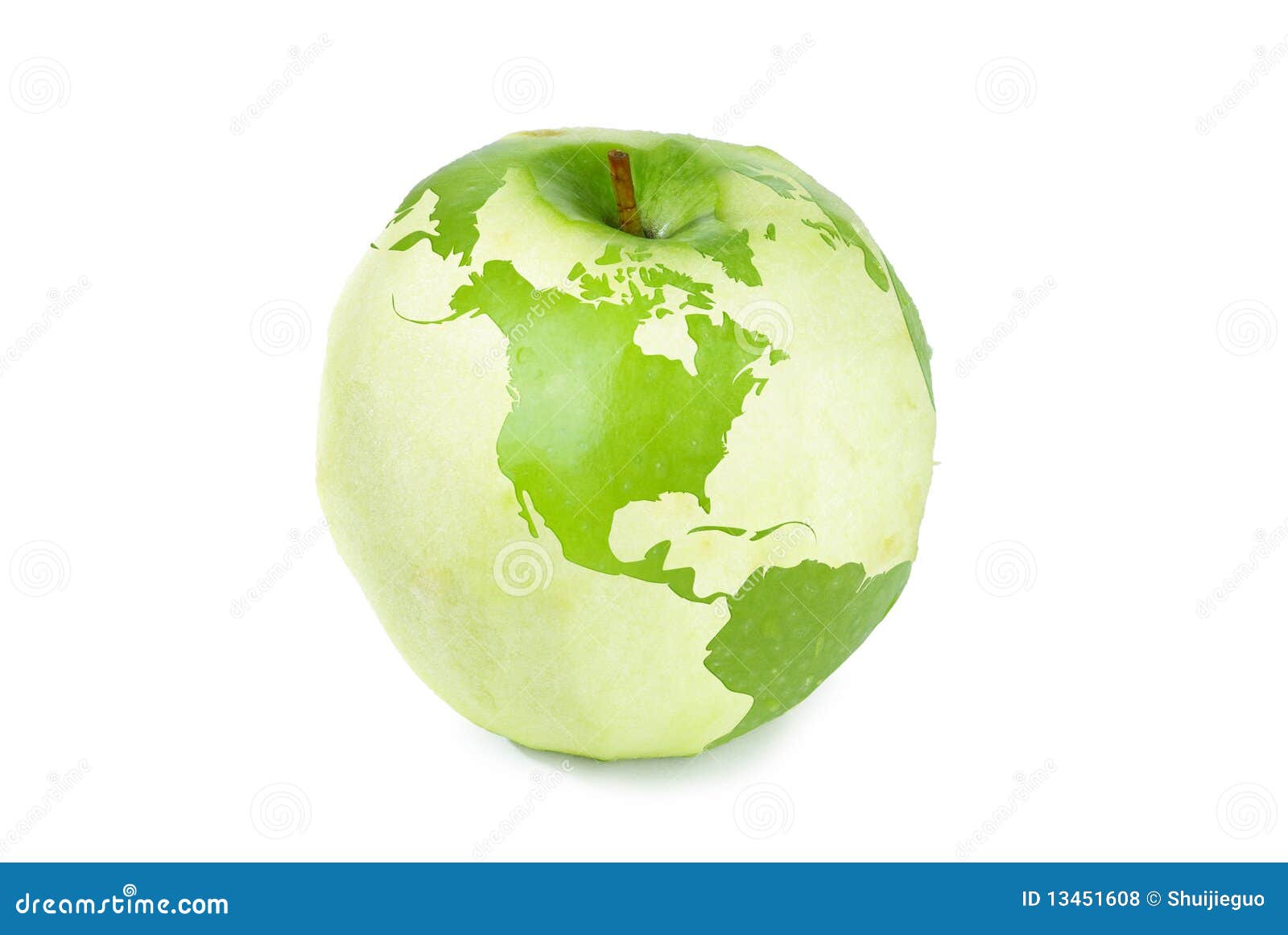 Mapa de mundo de Apple foto de stock. Imagem de alimento - 13451608