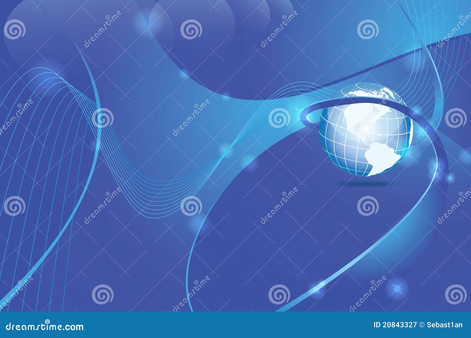 Mapa de mundo dinâmico ilustração do vetor. Ilustração de internet ...