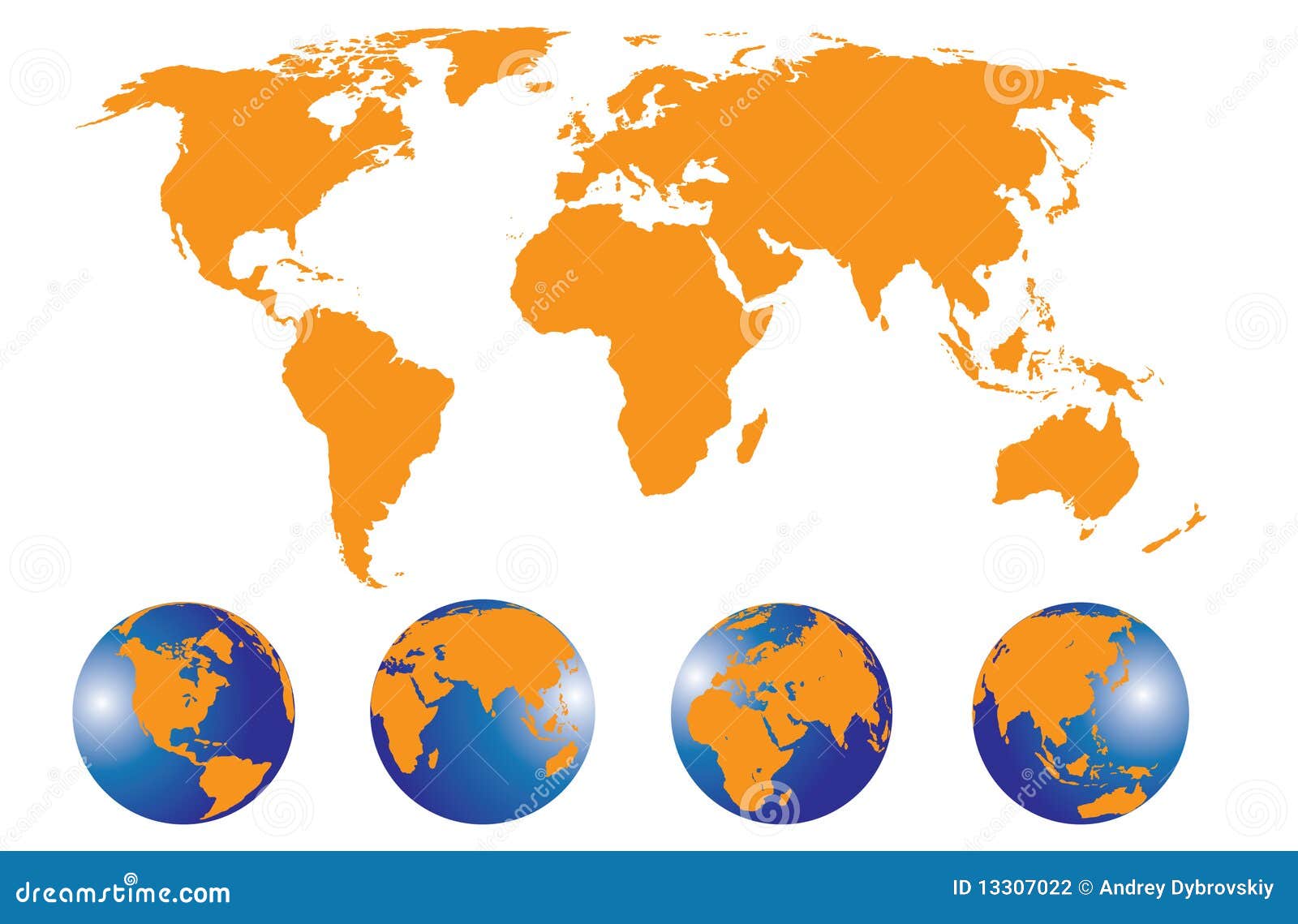 Mapa de mundo do vetor ilustração do vetor. Ilustração de imagem - 13307022