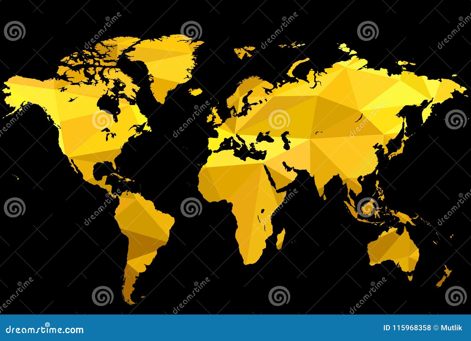 Mapa de mundo dourado ilustração do vetor. Ilustração de backdrop ...