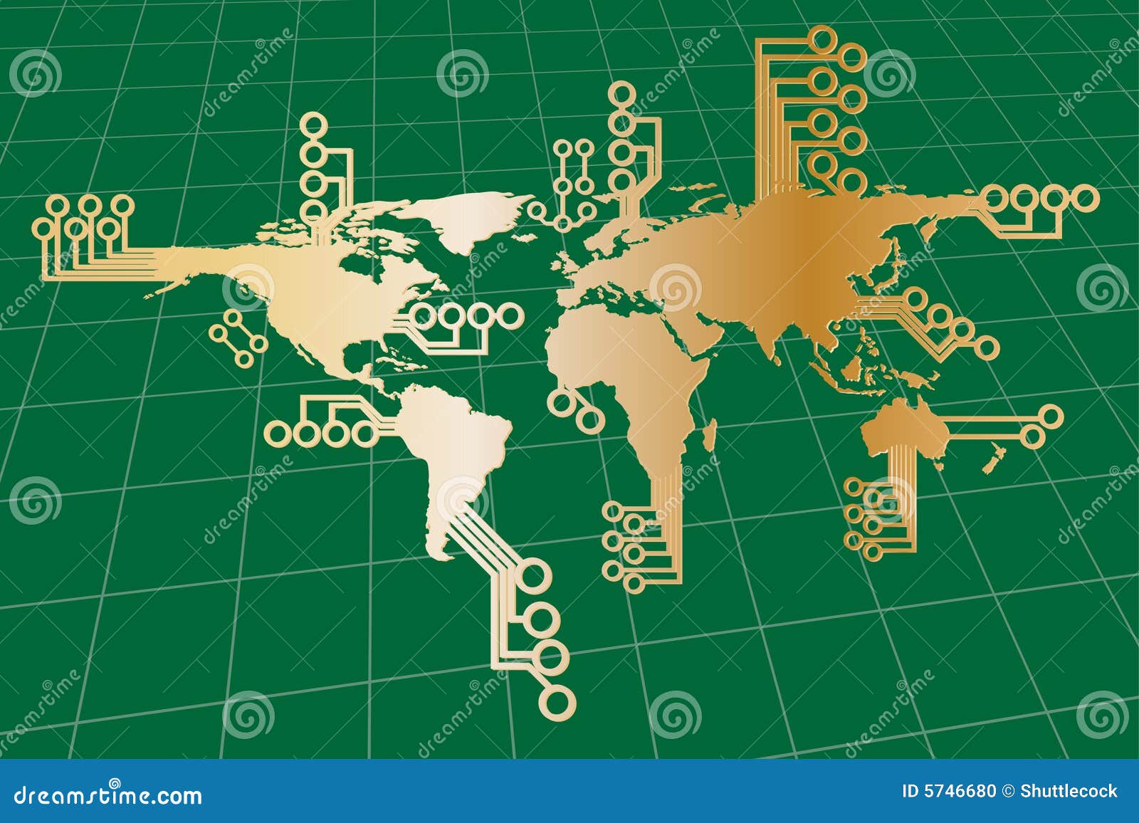 Mapa De Mundo Global Moderno Ilustração do Vetor - Ilustração de placa ...