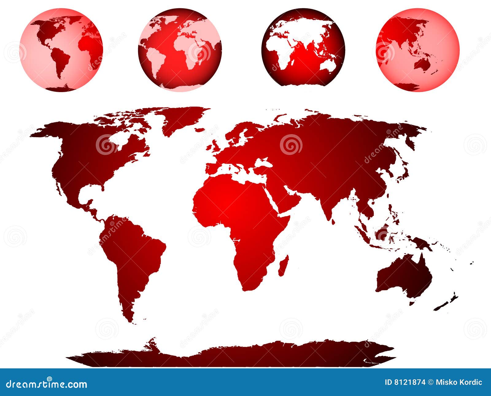 Mapa Do Mundo, Globo Ilustrado Imagem. Imagem: 8121874
