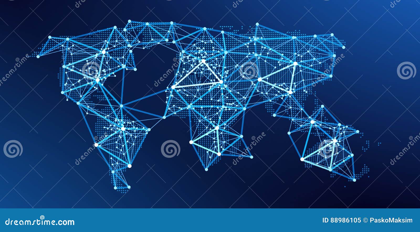 Mapa De Mundo Rede Global Vetor Ilustração do Vetor - Ilustração de ...