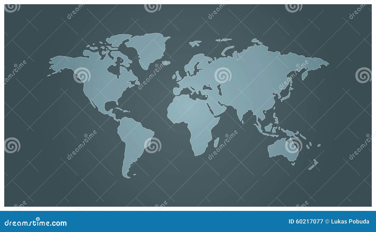 Mapa de mundo simples ilustração do vetor. Ilustração de oceânia - 60217077