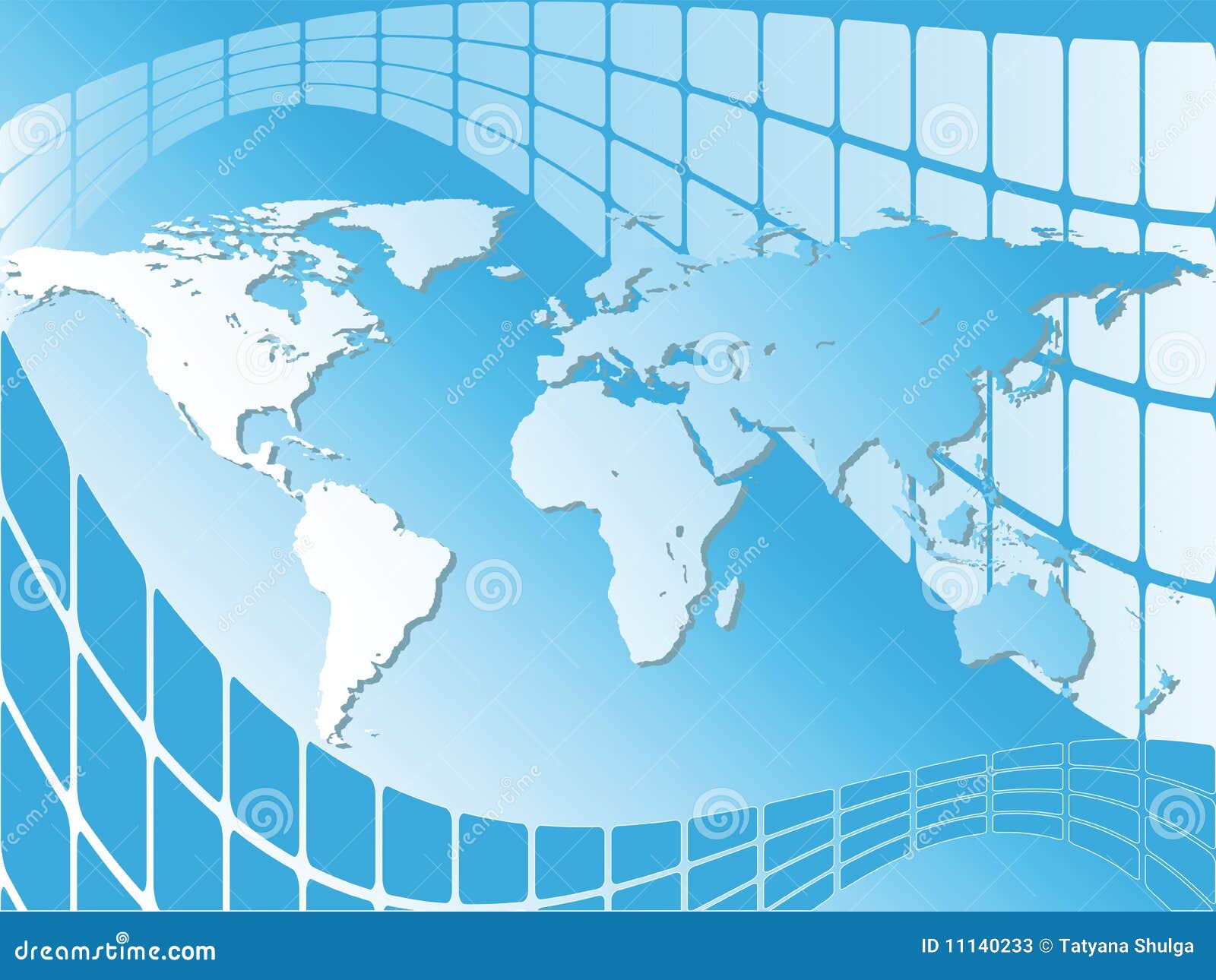 Mapa De Mundo Sobre Telas Azuis Ilustração do Vetor - Ilustração de ...