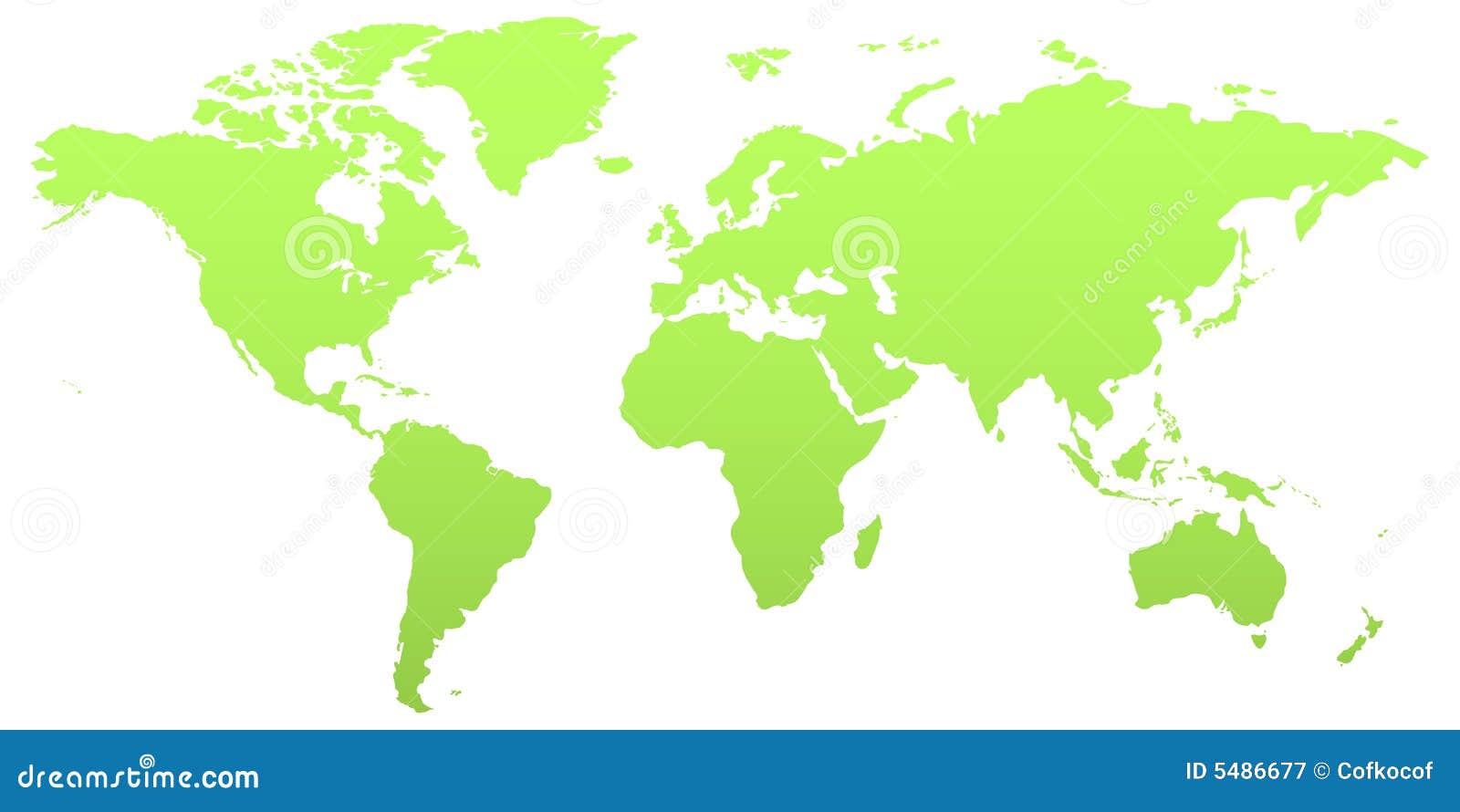Mapa de mundo verde ilustração do vetor. Ilustração de norte - 5486677