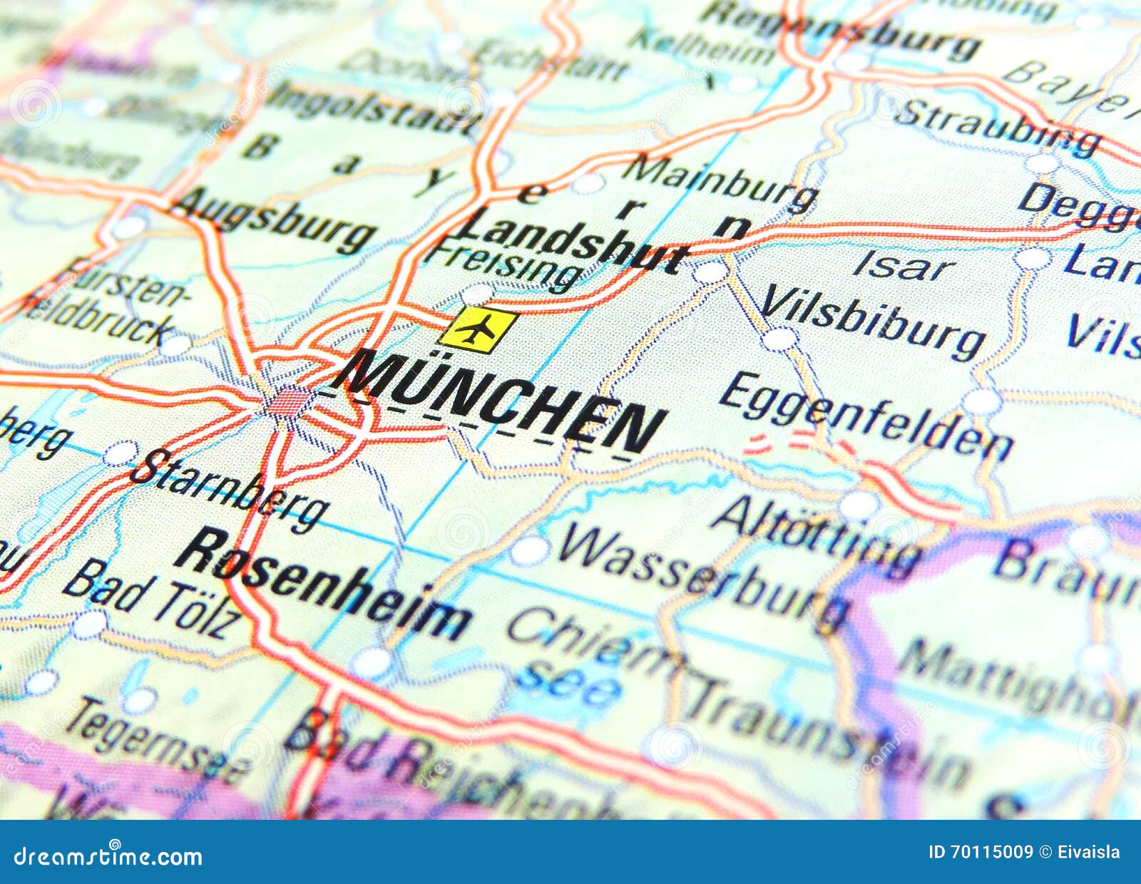 Mapa de Munich imagem de stock. Imagem de efeito, alemanha - 70115009