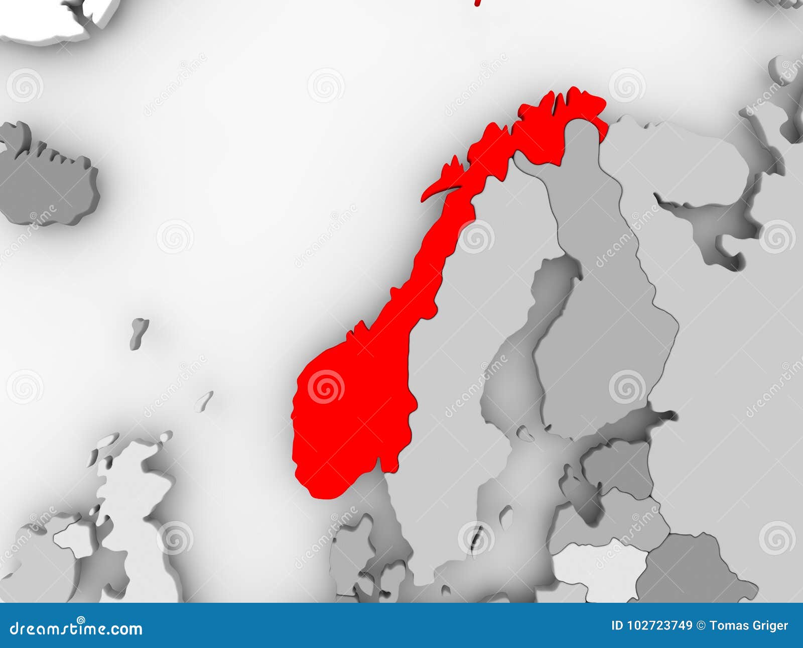 Mapa de Noruega ilustração stock. Ilustração de reino - 102723749