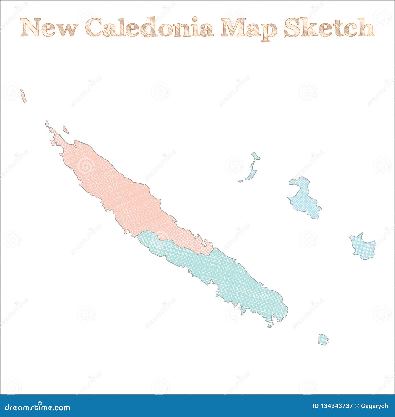 Mapa de Nueva Caledonia ilustración del vector. Ilustración de visita ...
