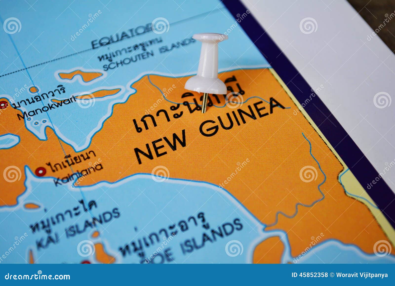 Mapa de Nueva Guinea foto de archivo. Imagen de torpe - 45852358