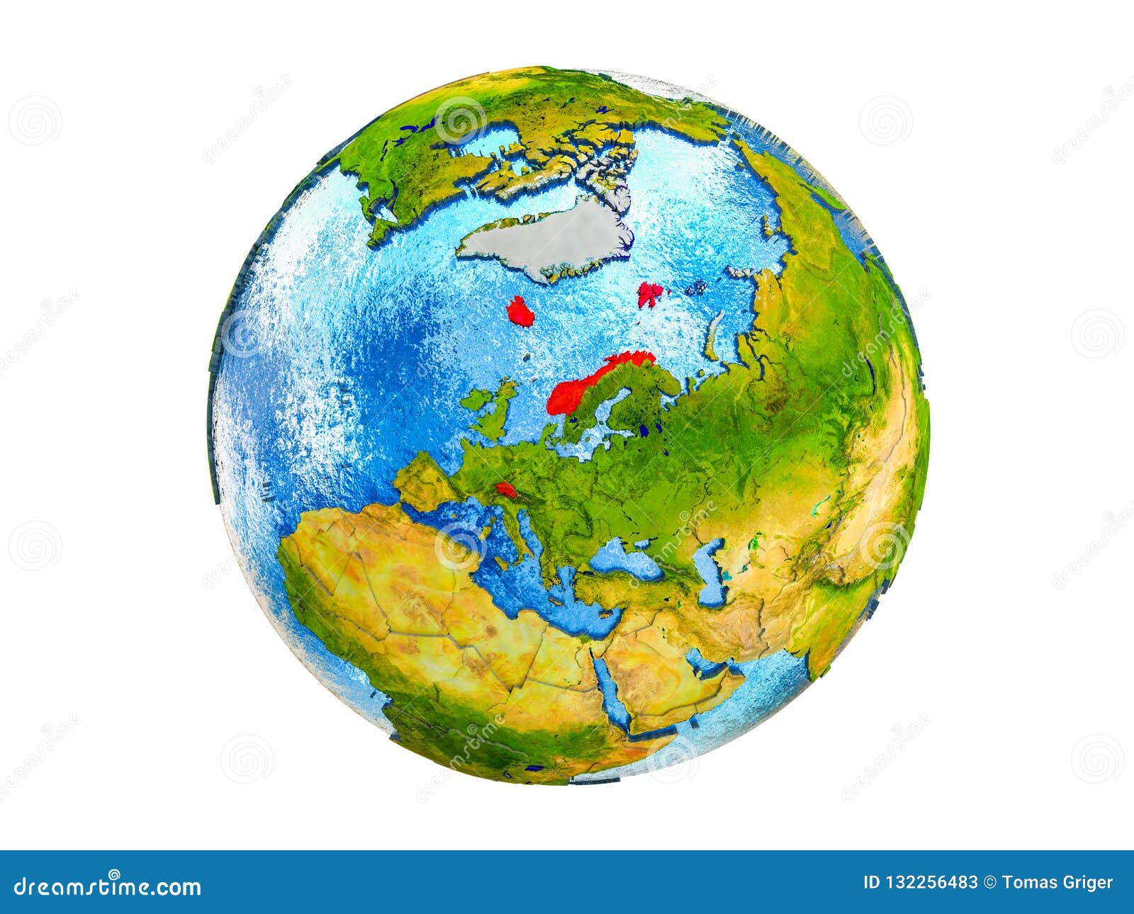 Mapa De Países De EFTA Na Terra 3D Ilustração Stock - Ilustração de ...