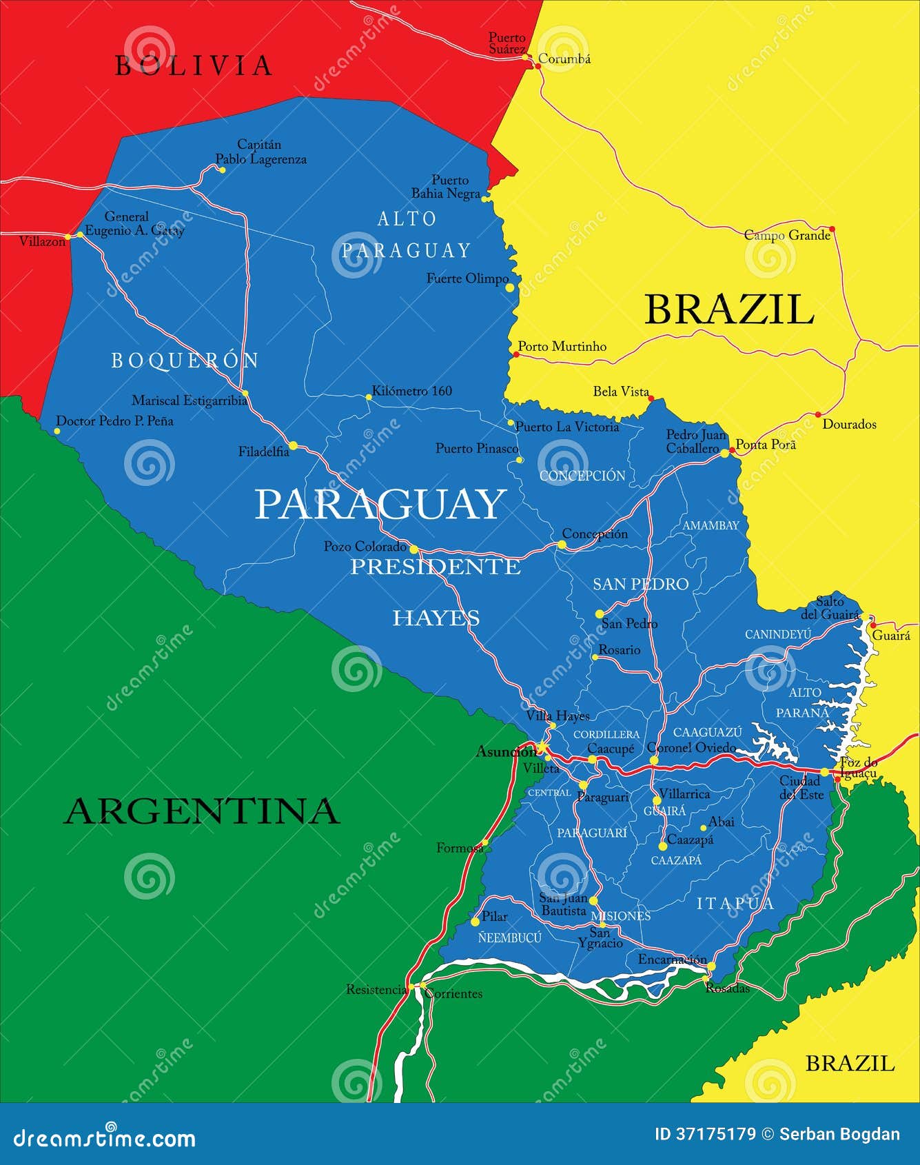 Mapa Do Brasil Paraguai - FDPLEARN