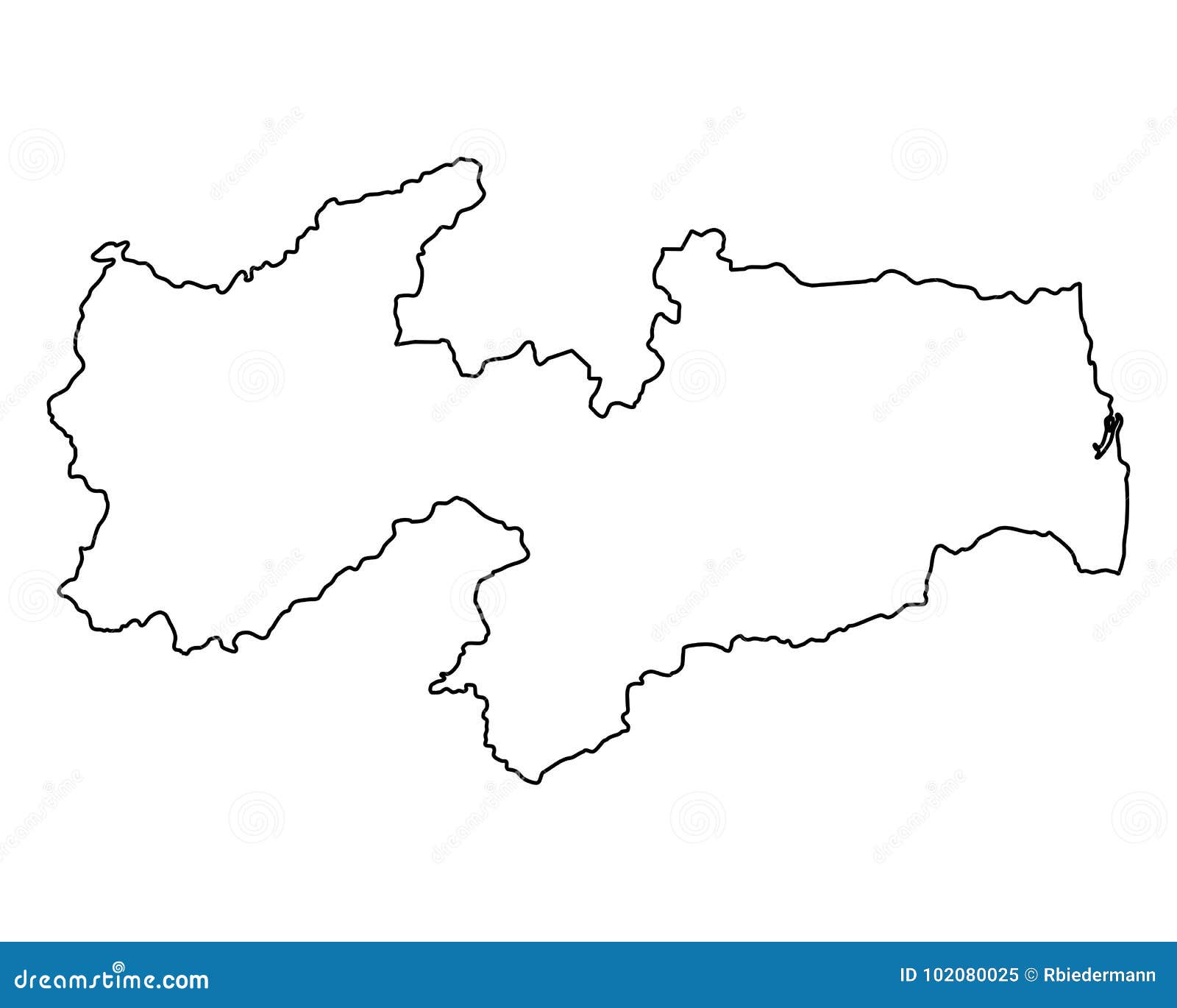 Mapa de Paraiba ilustración del vector. Ilustración de estado - 102080025