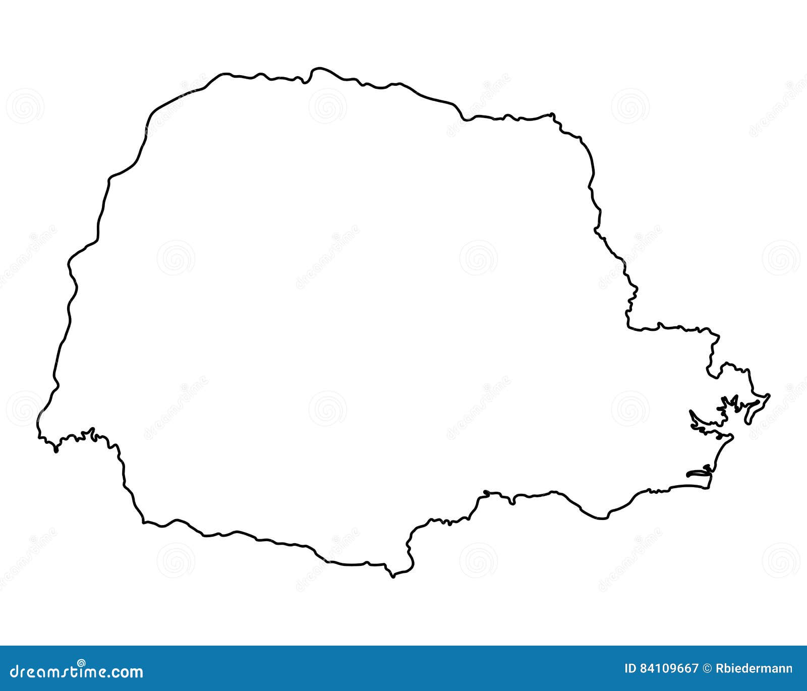 Mapa de Parana ilustração do vetor. Ilustração de cartografia - 84109667
