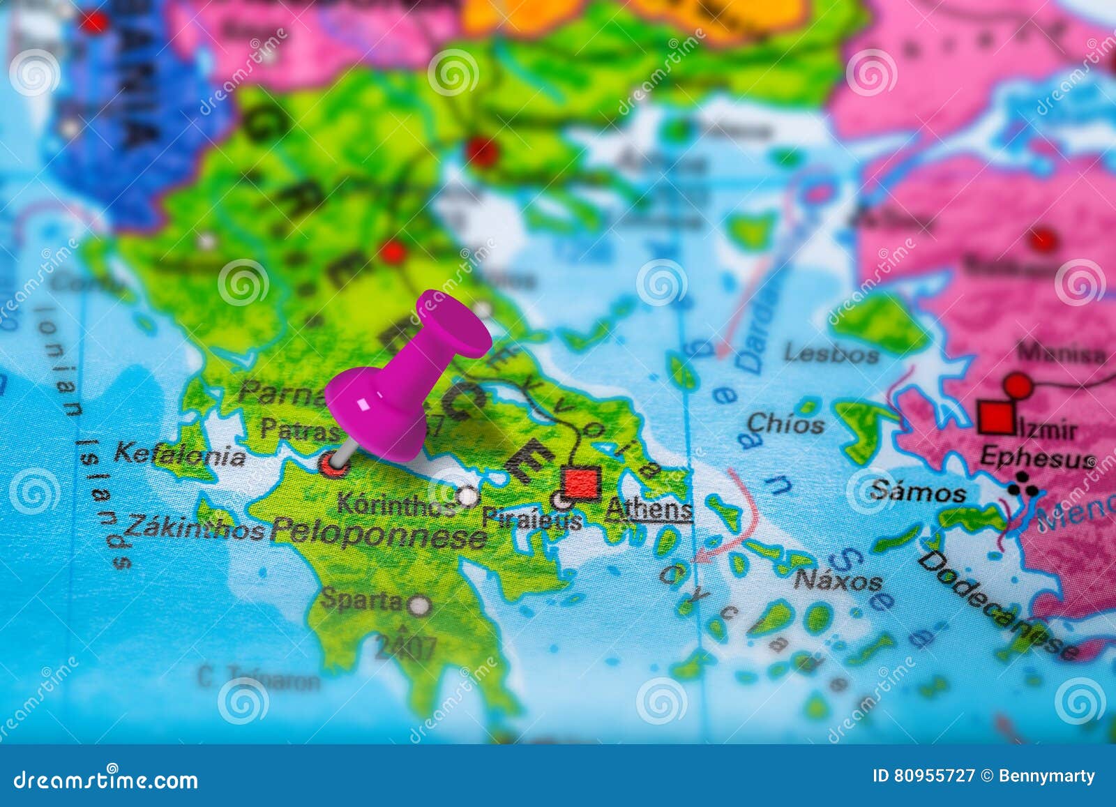 Mapa de Petras Grecia imagen de archivo. Imagen de color - 80955727