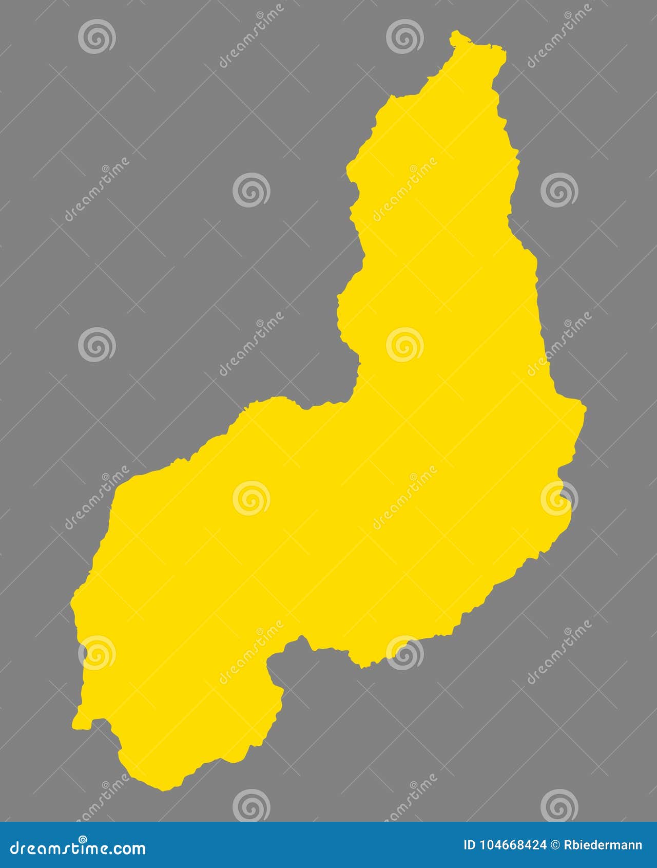 Mapa de Piaui ilustração do vetor. Ilustração de contorno - 104668424