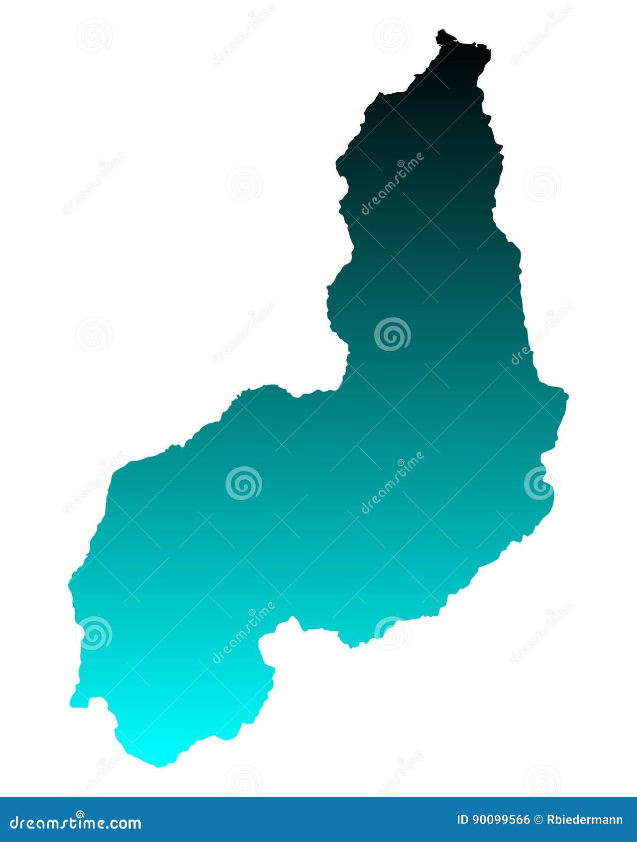 Mapa de Piaui ilustração do vetor. Ilustração de vetor - 90099566