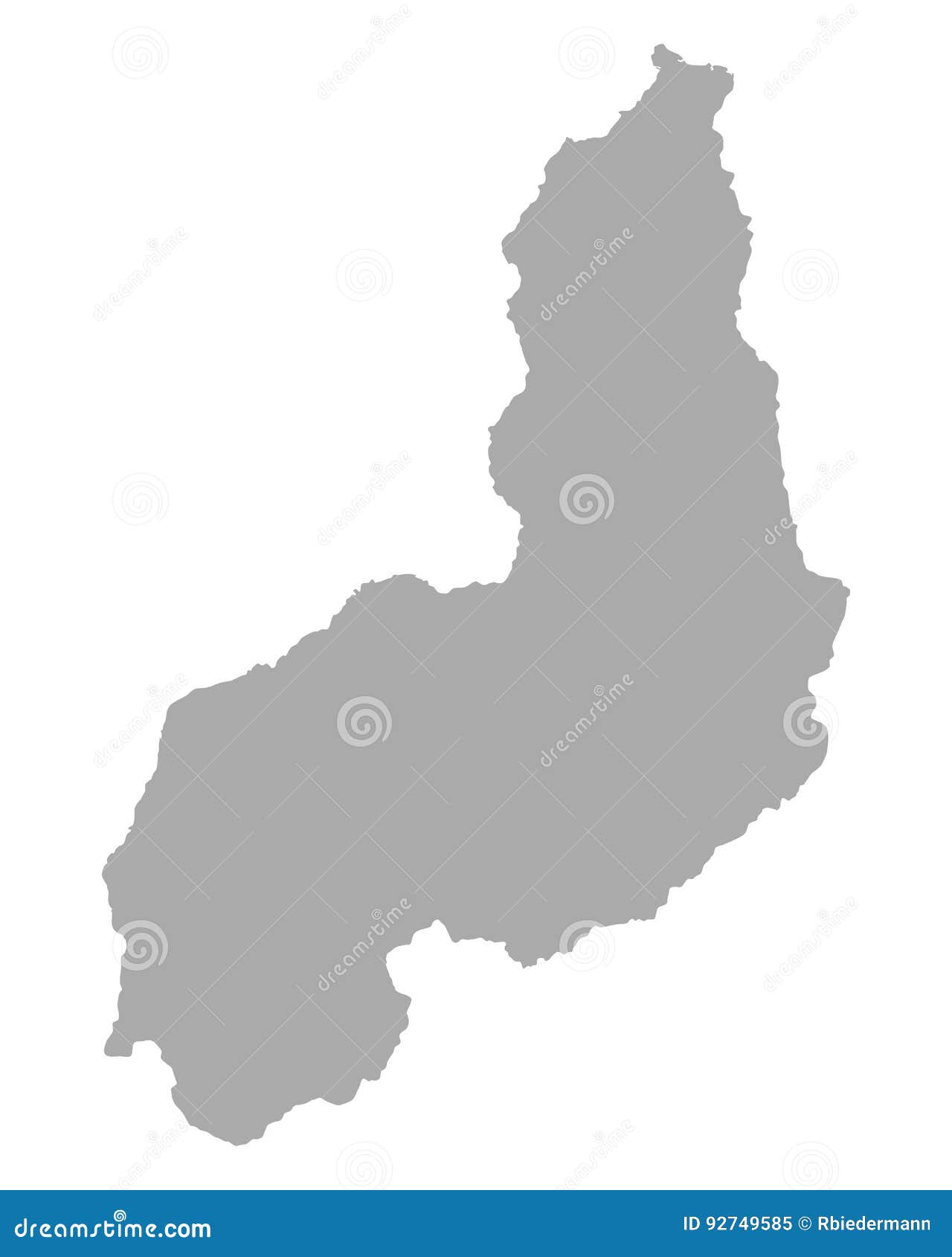 Mapa de Piaui ilustração do vetor. Ilustração de federal - 92749585