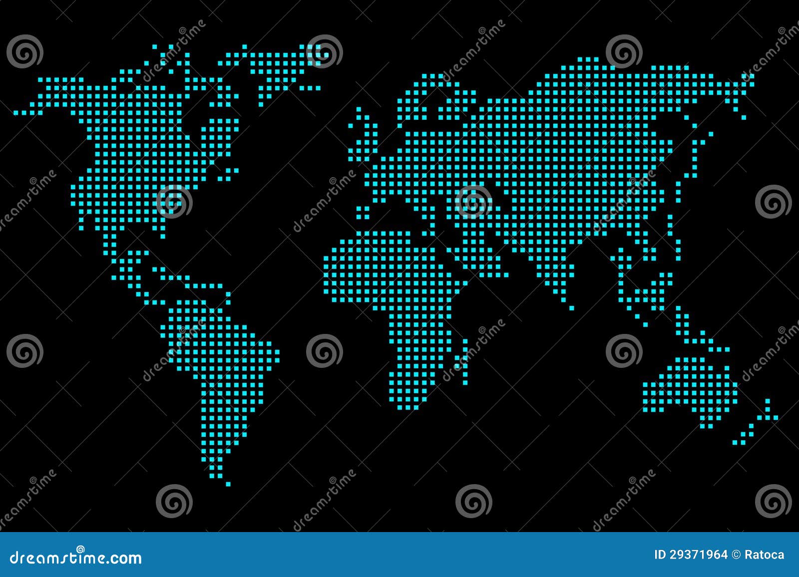 Mapa de pixel ilustración del vector. Ilustración de componente - 29371964