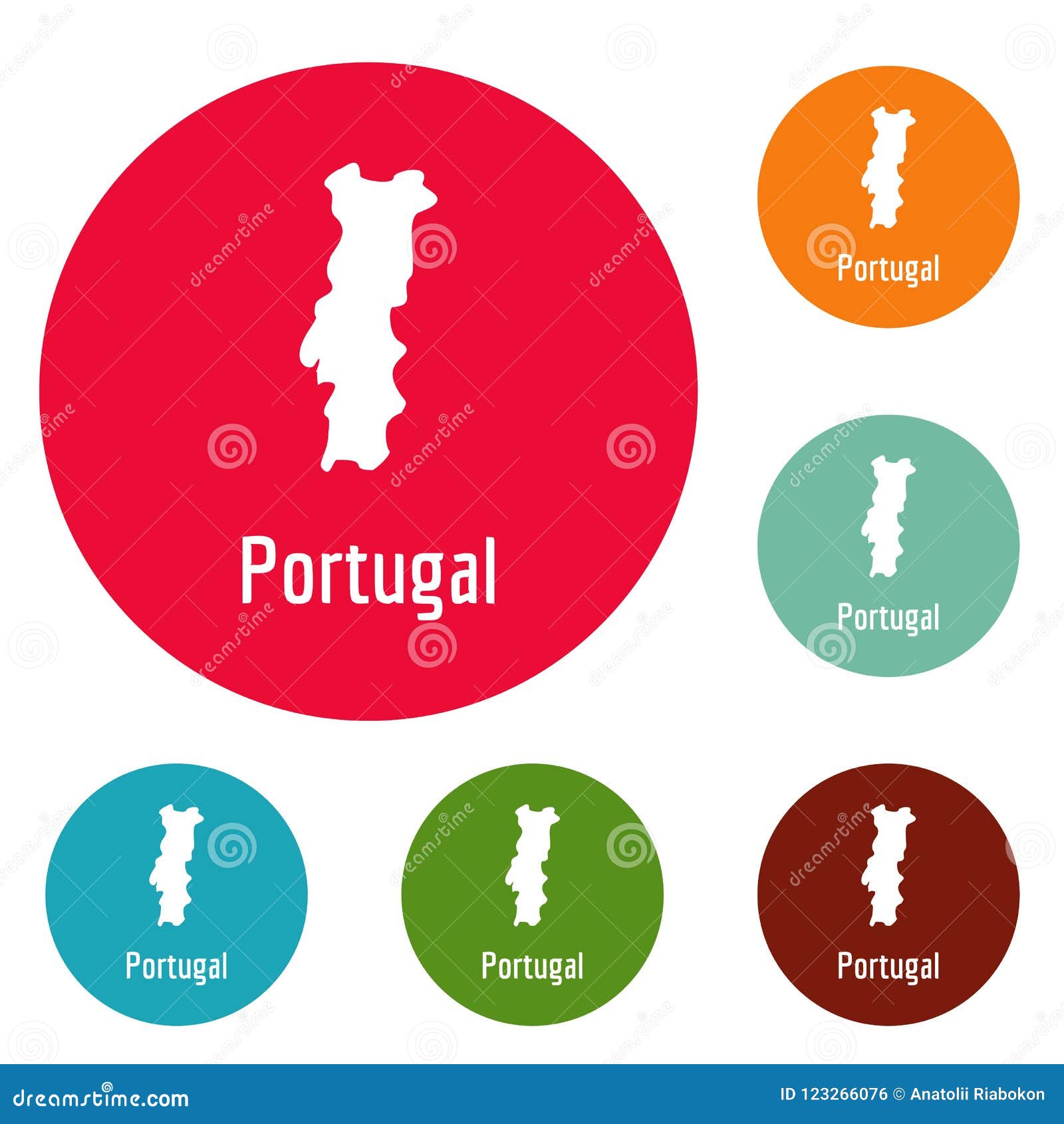 Mapa De Portugal Em Simples Preto Ilustração Stock - Ilustração de ...