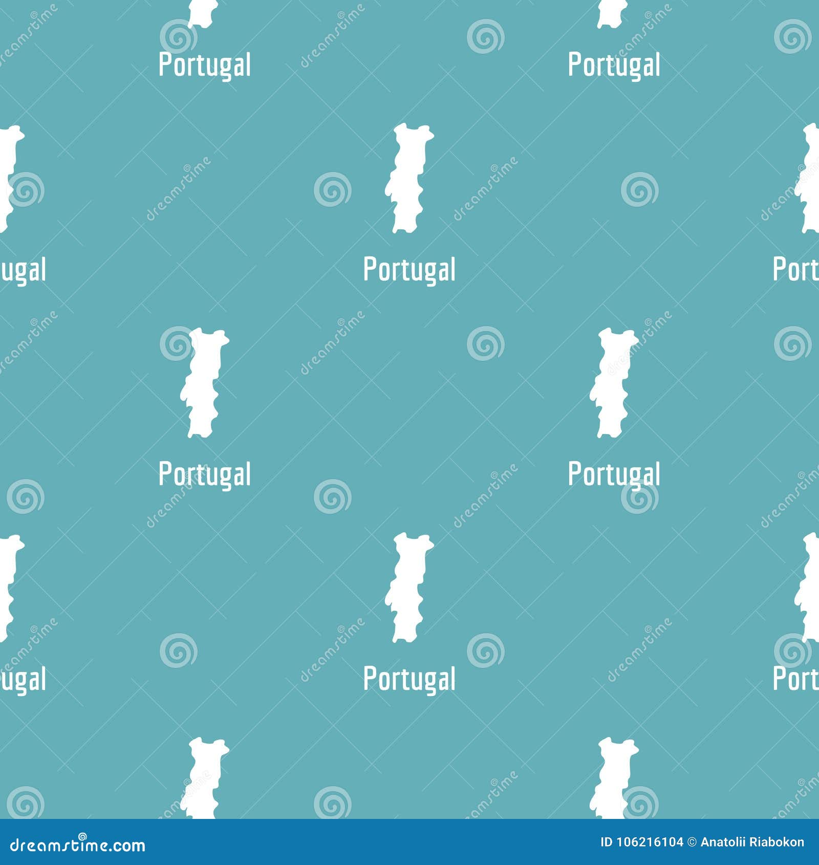 Mapa De Portugal No Vetor Preto Simples Ilustração do Vetor ...