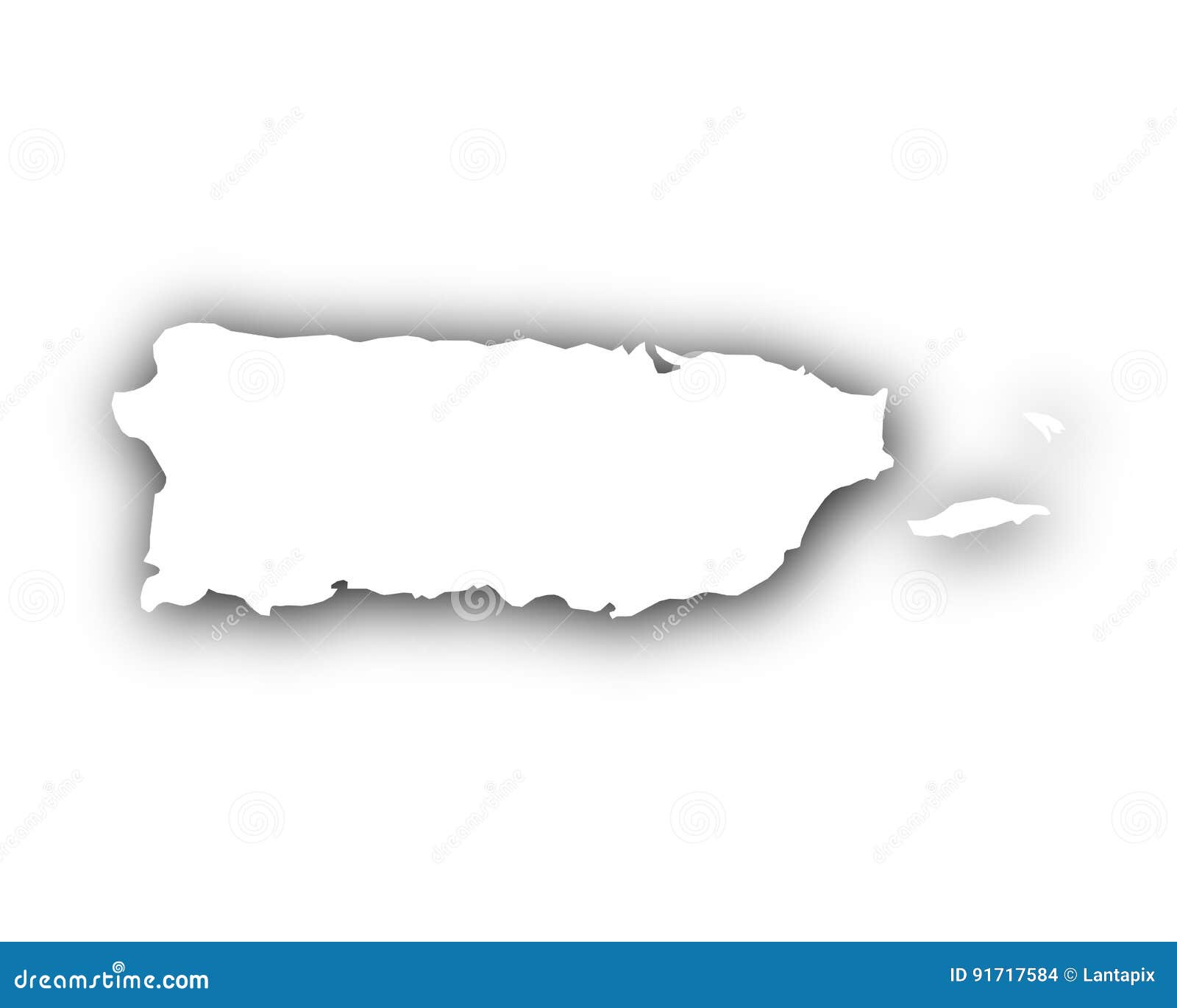 Mapa De Puerto Rico En Blanco