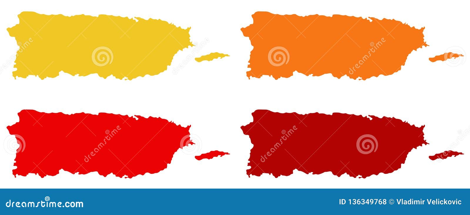 Mapa De Puerto Rico - La Commonwealth De Puerto Rico Ilustración del ...