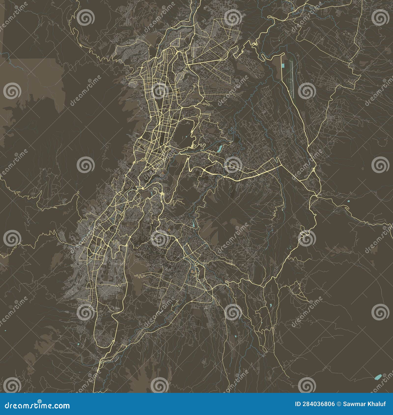 Mapa de quito ecuador ilustración del vector. Ilustración de silueta ...