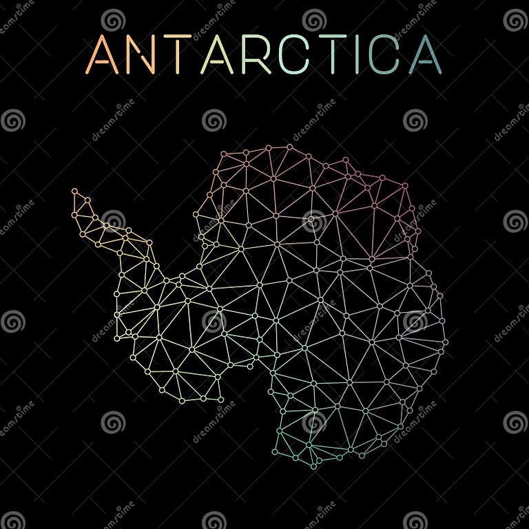 Mapa De Red De La Antártida Ilustración del Vector - Ilustración de concepto, carta: 92730634