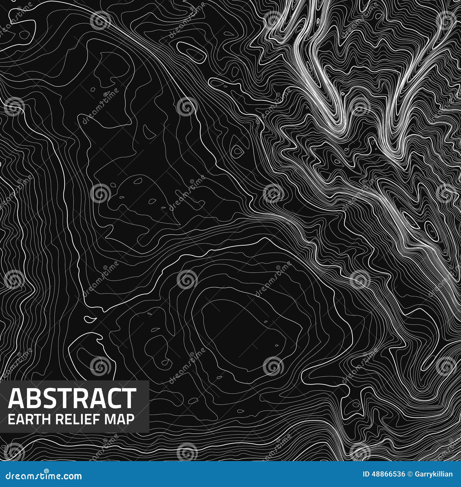 Mapa De Relevo Abstrato Da Terra Do Vetor Ilustração do Vetor ...