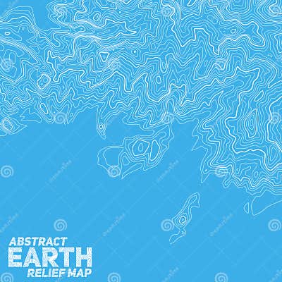 Mapa De Relevo Abstrato Da Terra Do Vetor Ilustração do Vetor ...