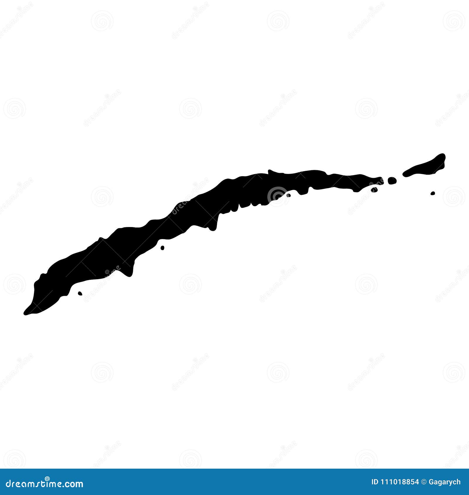 Mapa de Roatan ilustración del vector. Ilustración de ciudadano - 111018854