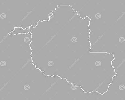 Mapa de Rondonia ilustração do vetor. Ilustração de geografia - 90718907