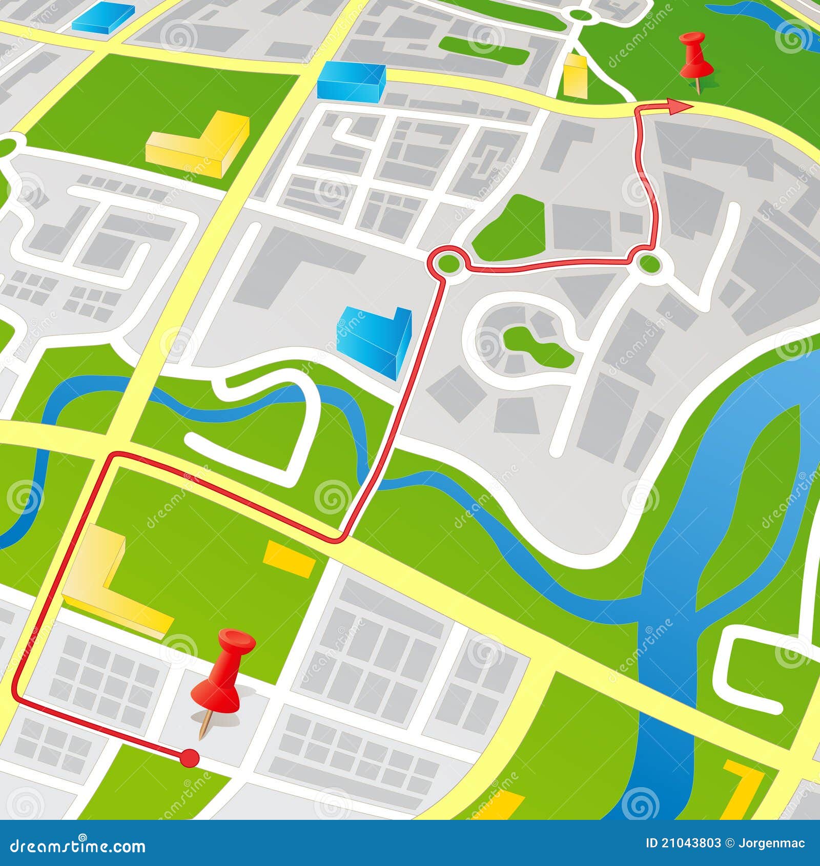 Mapa de rua ilustração do vetor. Ilustração de cena, orientação - 21043803