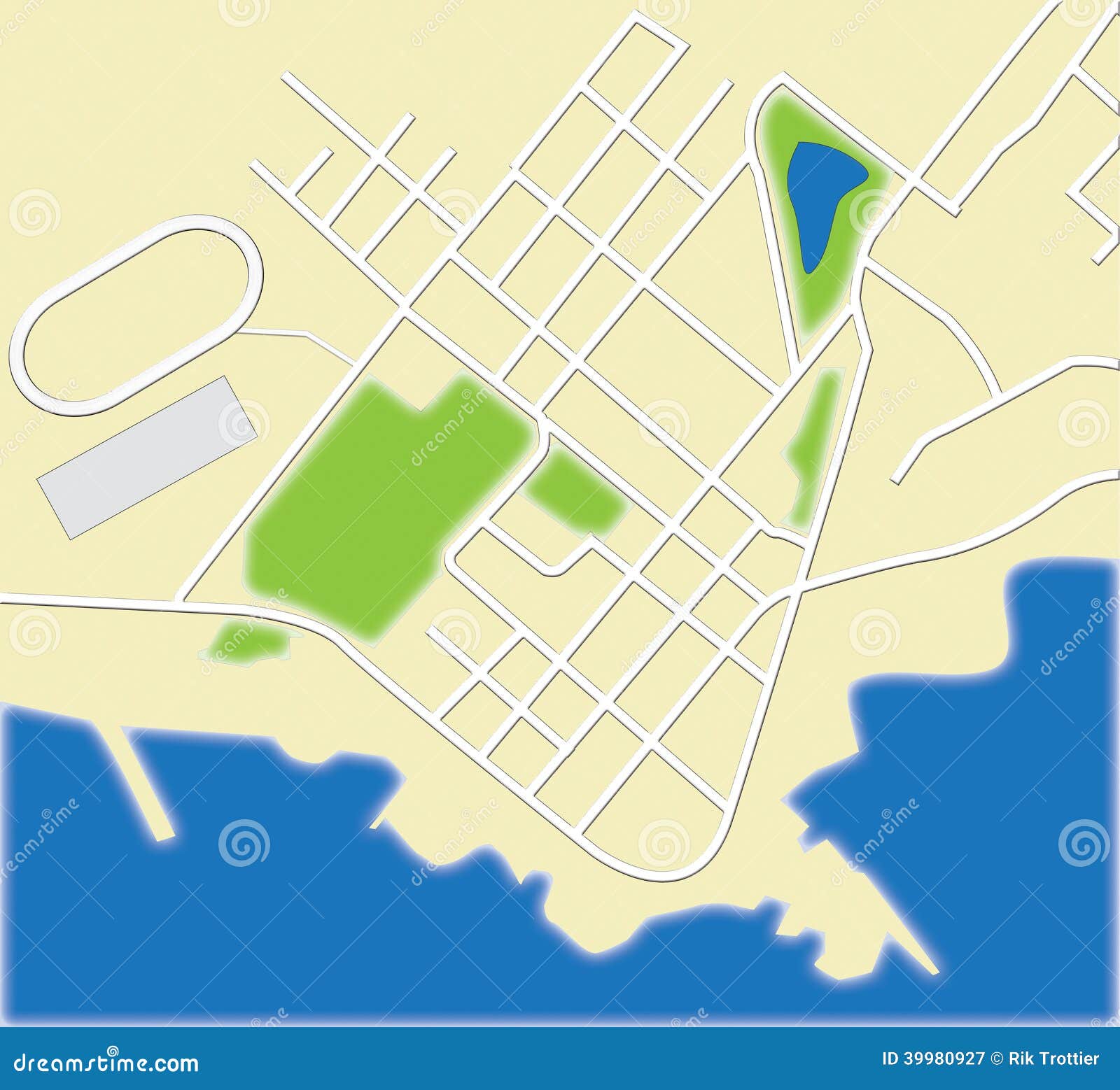 Mapa de ruas ilustração stock. Ilustração de estrada - 39980927