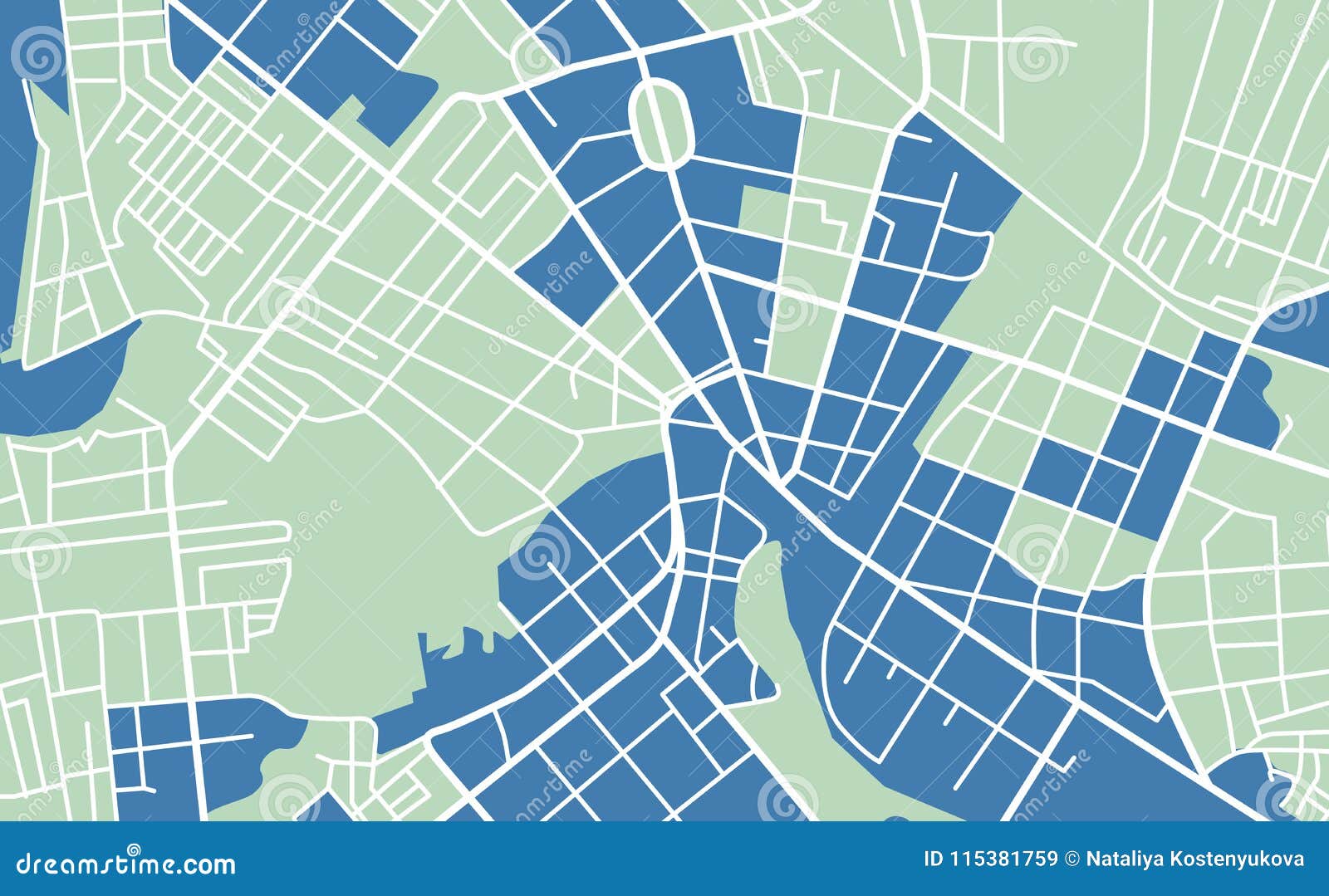 Mapa de ruas da cidade ilustração do vetor. Ilustração de cartografia ...